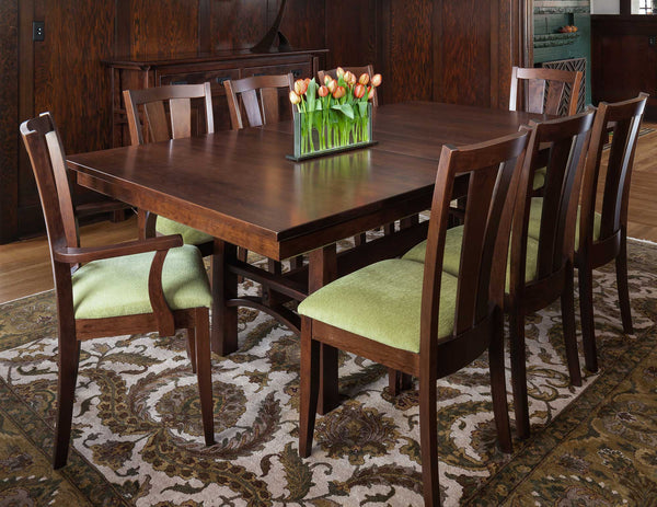 I’m just in awe - Bridgeport Trestle Table in Cherry with an Earthtone ...