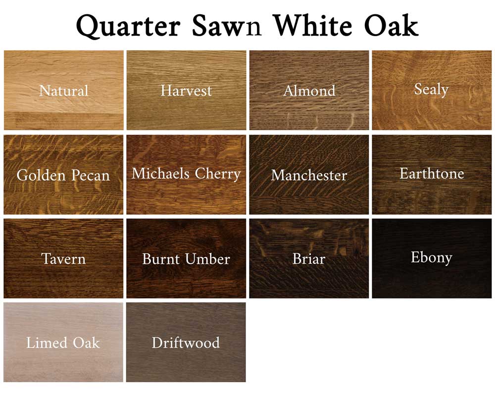 Finish and Color Samples for Home and Timber Solid Wood Dining Furniture